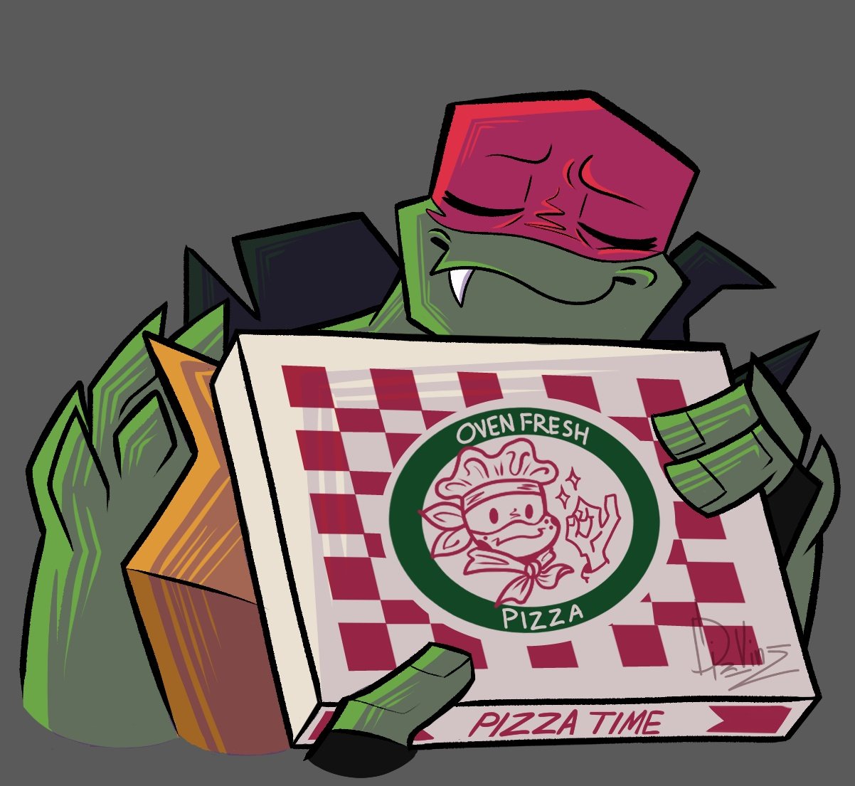 Turtles Eating Pizza 2022