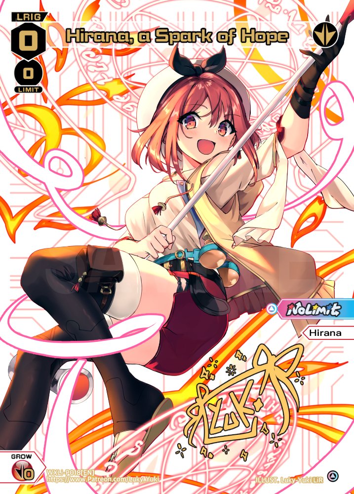 Luky-Yuki on Twitter: "January's commissioned card! Hirana in Ryza's (from #AtelierRyza ) outfit ...