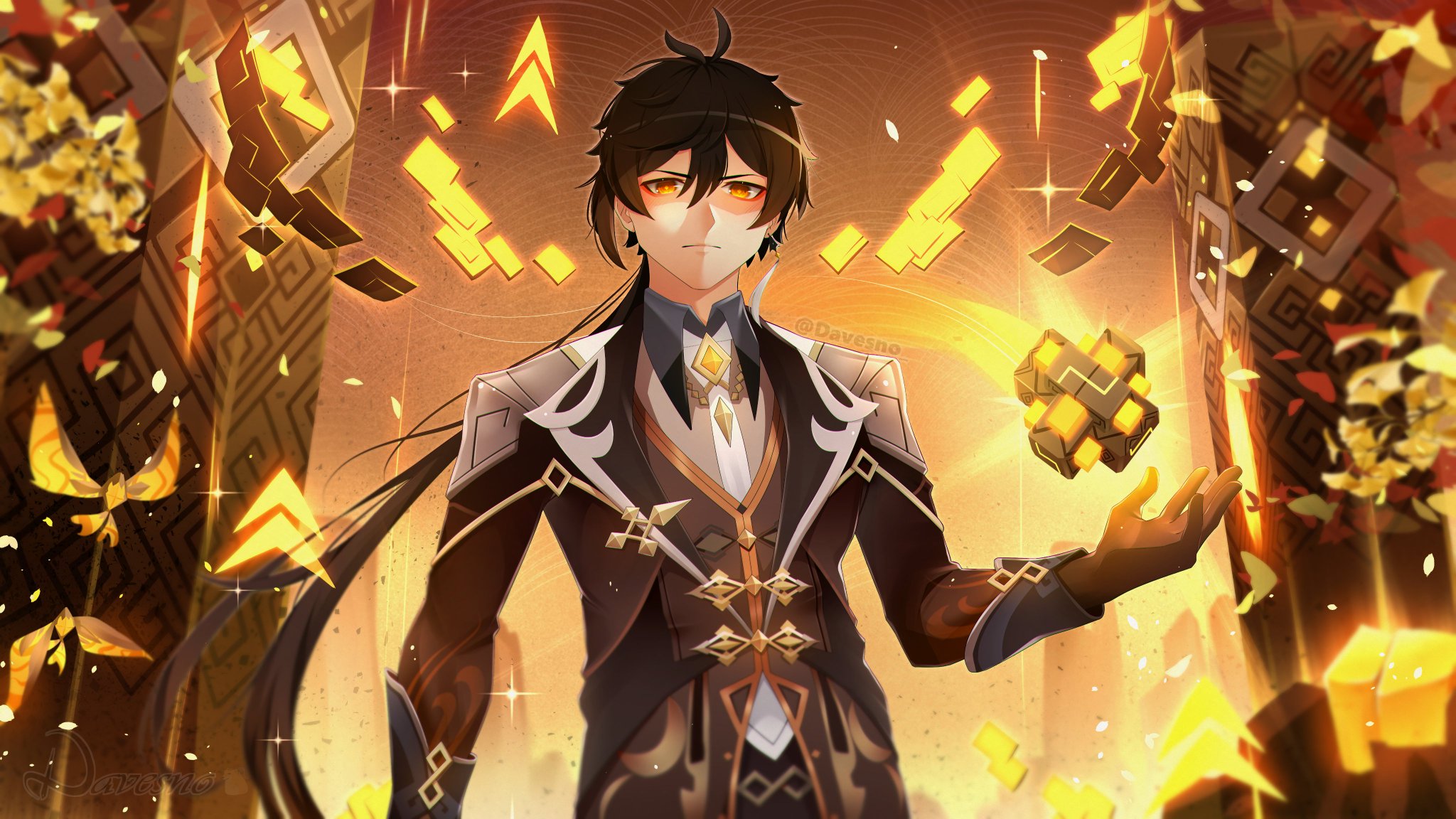 Davesno on Twitter: "🌟 Zhongli 🌟 It's Zhongli's birthday and the end of the year, what a ...