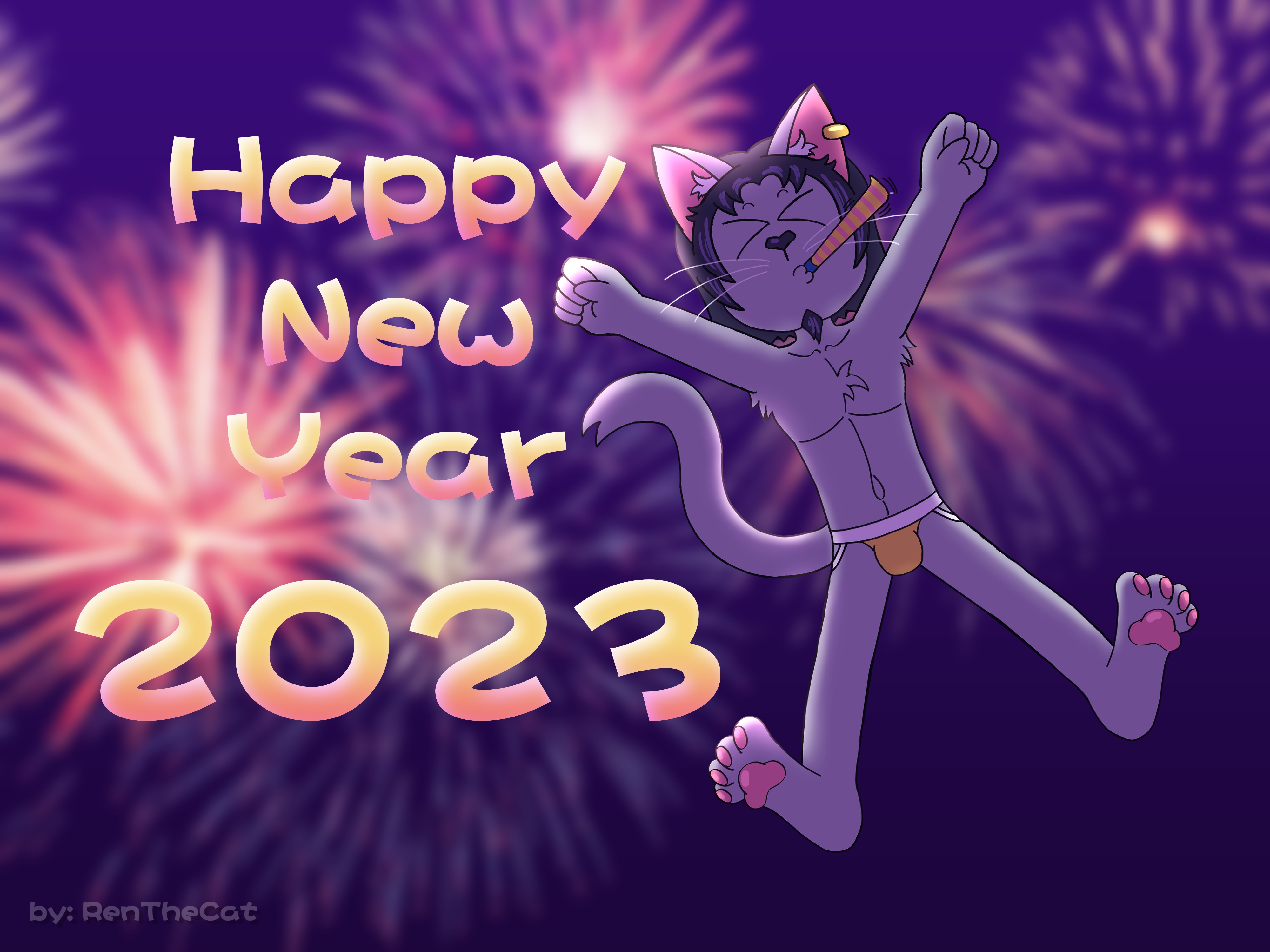 🔞 RenTheCat Drawings 🔞 on Twitter: "HAPPY NEW YEAR 2023 TO ALL!!!!!!!!! 🥳🥳🥳🥳🥳🥳🥳🥳🥳 #furry # ...