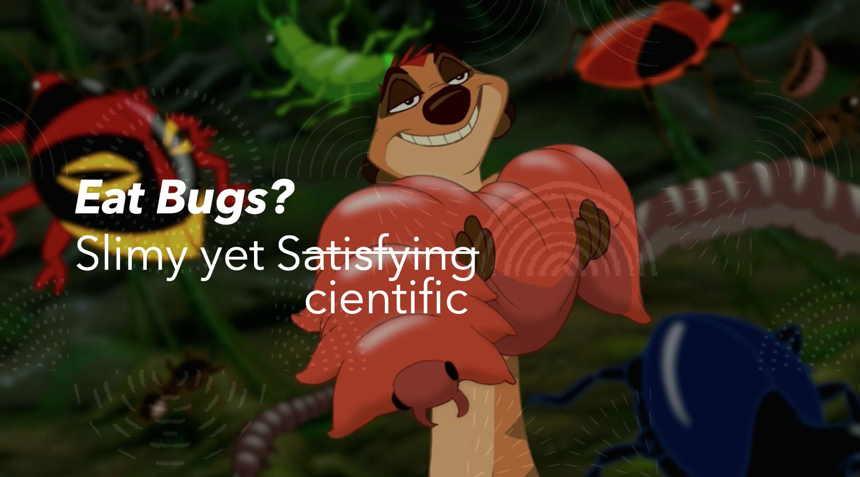 Lion King Timon And Pumbaa Eating Bugs