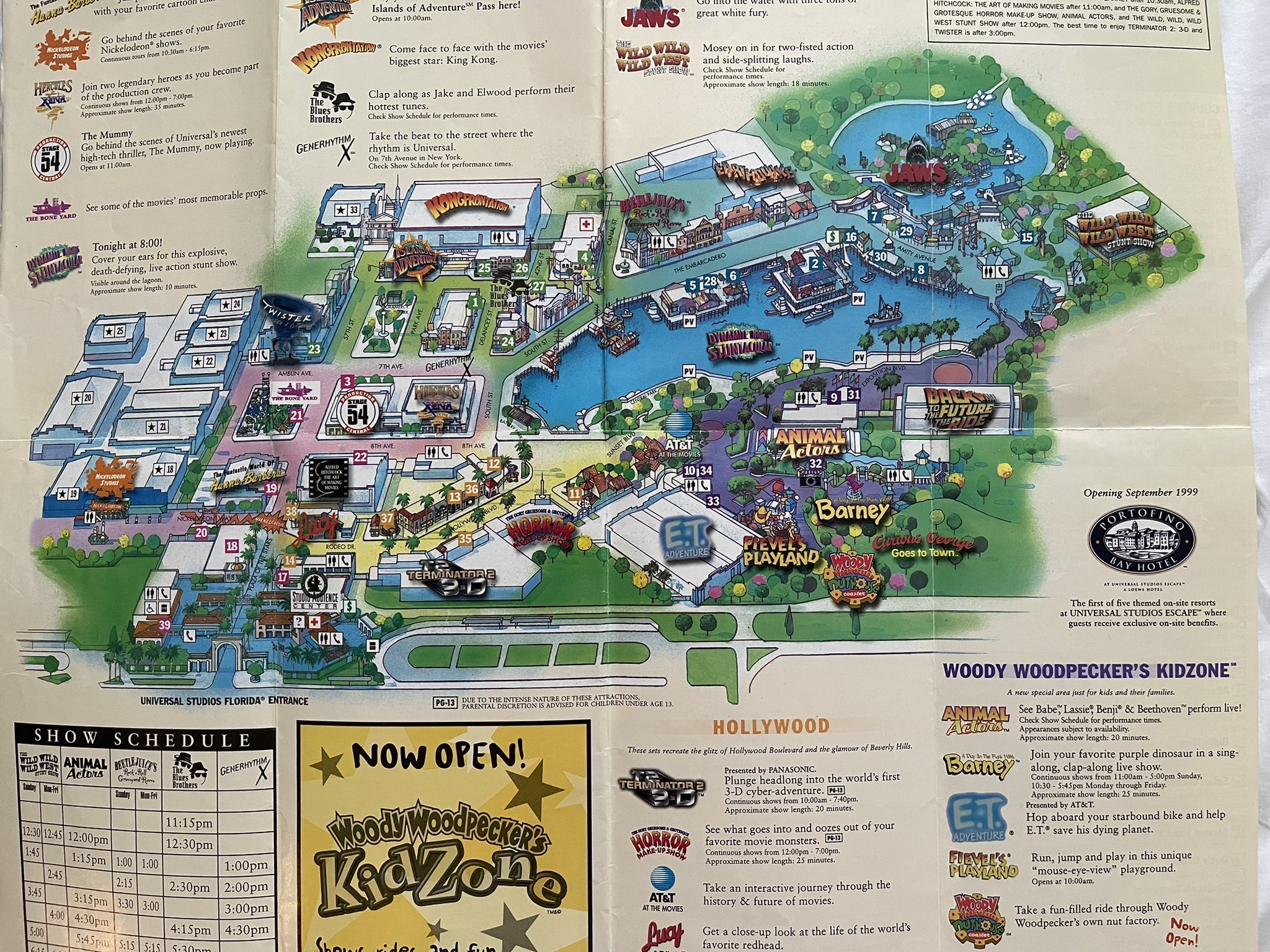 Nickelodeon Land Map