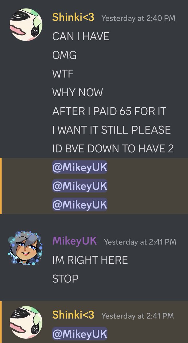 MikeyUK | 🔞 on Twitter: "my favorite interaction yesterday w/ @Shinki_art"