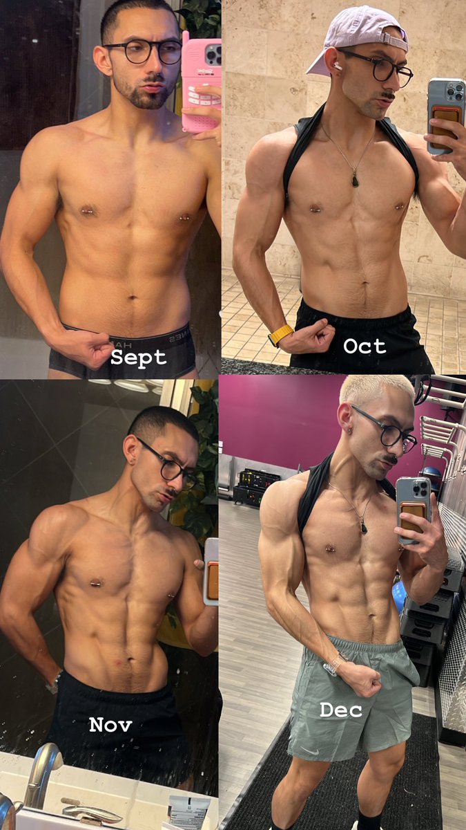 H*ctor on Twitter: "2022 body progress ! Didn’t realize how bulky I got during summer 😈 but Sept ...