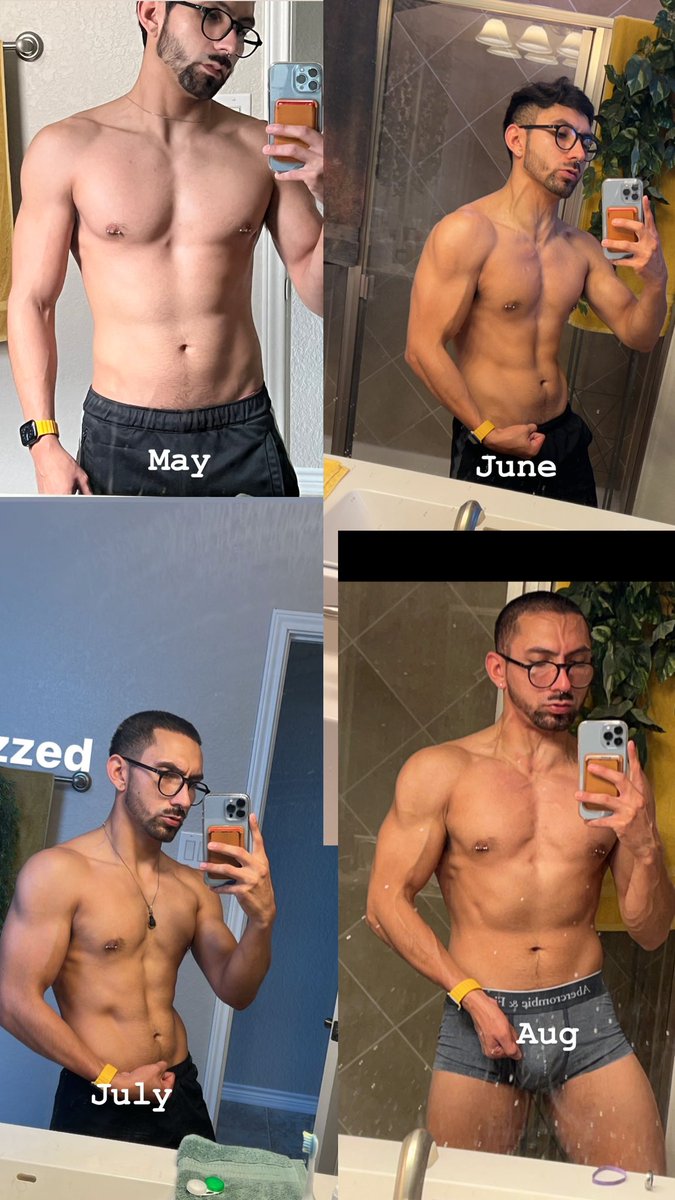 H*ctor on Twitter: "2022 body progress ! Didn’t realize how bulky I got during summer 😈 but Sept ...