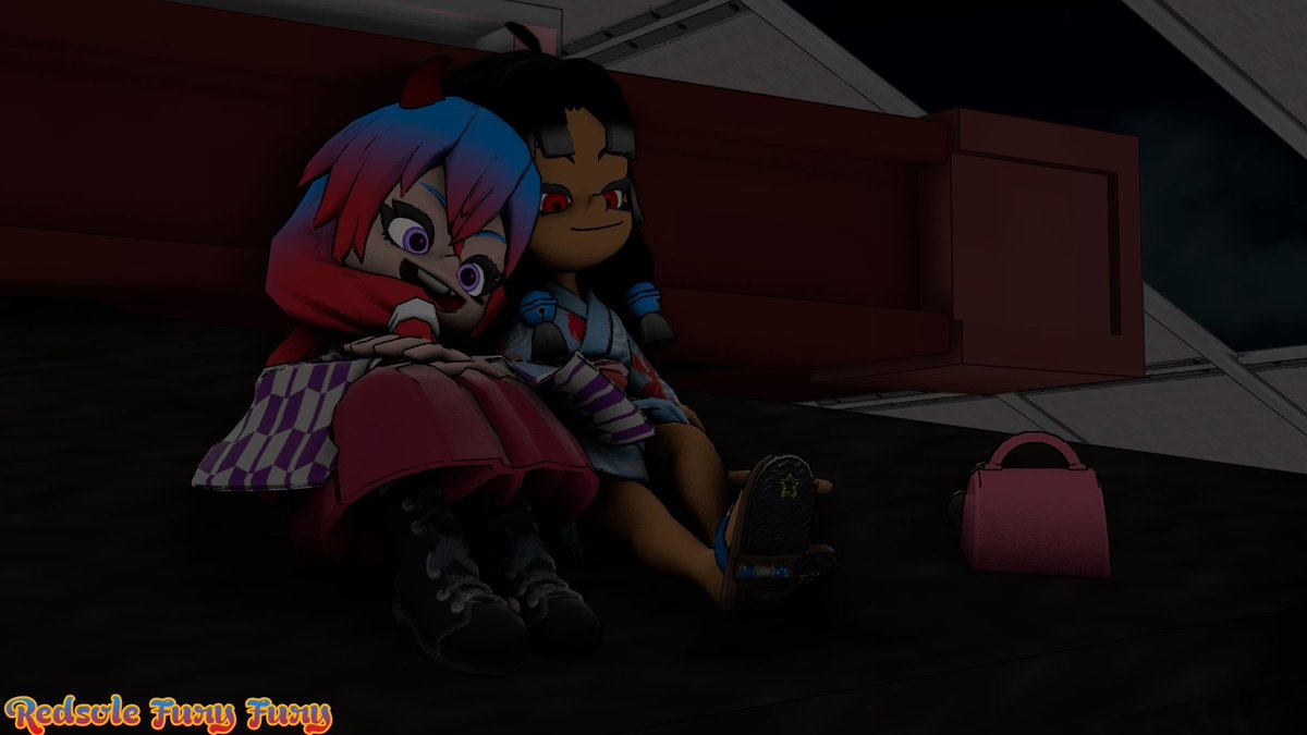 Redsole Fury Fury on Twitter: "[SFM Ninjala]Waiting for the New Year under a starry Night. # ...