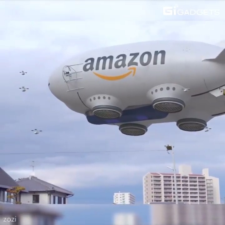 GiGadgets on Twitter: "This Amazon delivery blimp looks like something out of science fiction ...