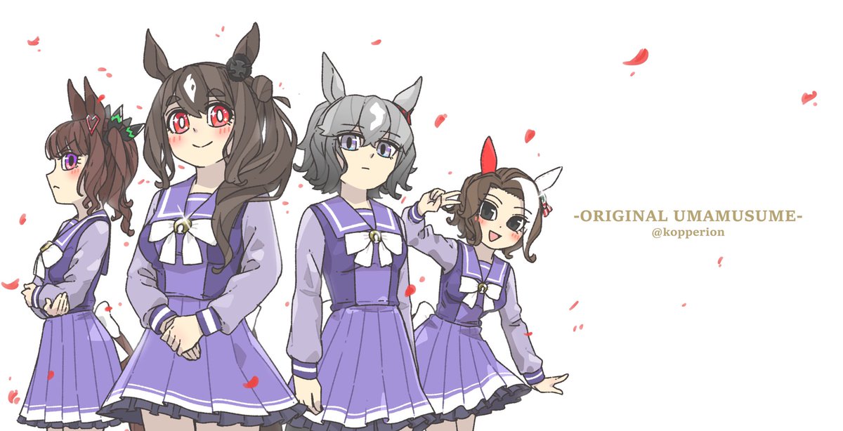 KOPPERION on Twitter: "19/21 ここらへん前後の牝馬黄金世代大好き。 #オリジナルウマ娘 #牝馬 #19世代 #21世代"