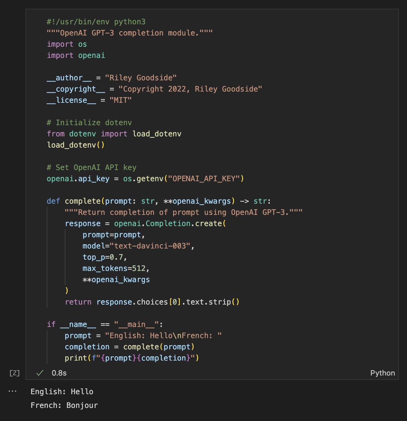 Riley Goodside on Twitter: "A demo of my "instruction template" method for synthesizing complete ...