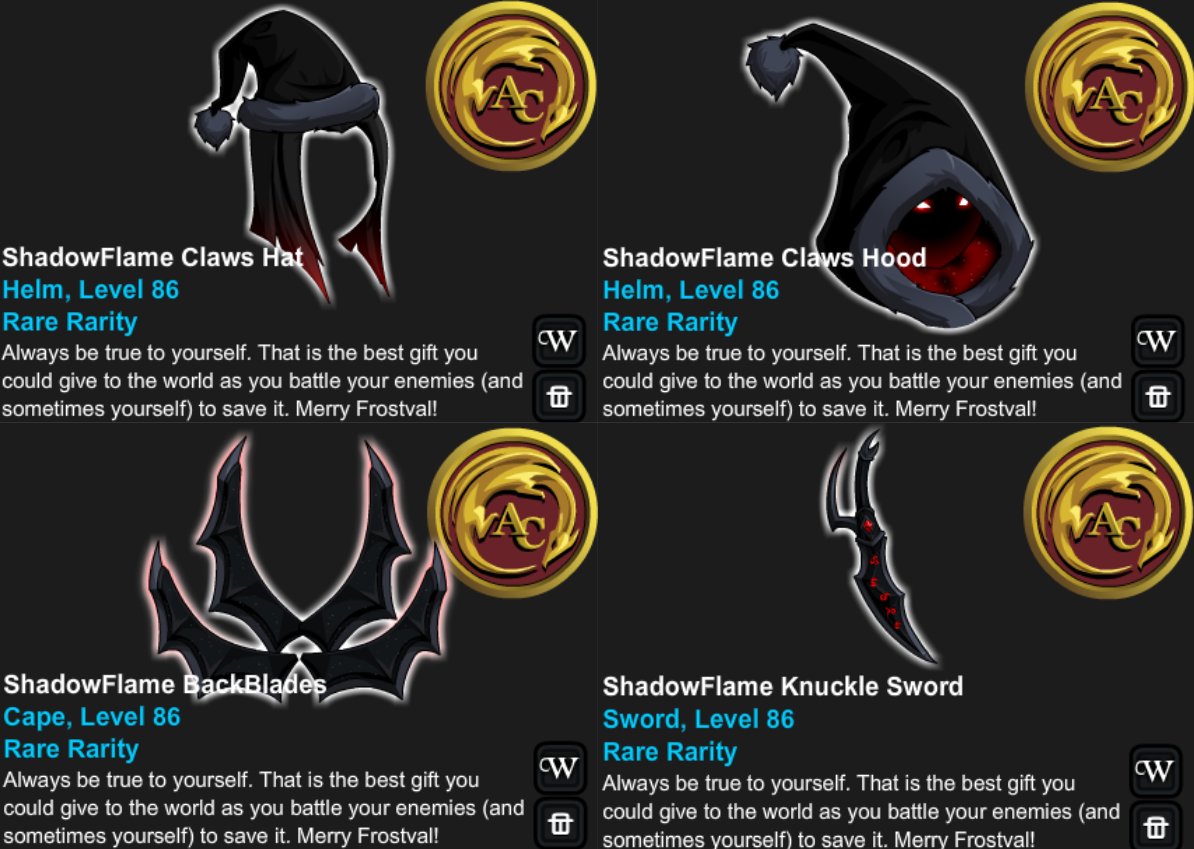 AQW News Source ⚔️ on Twitter: "The 2022 Giftboxes have opened. Complete Tinsels' Quests to ...