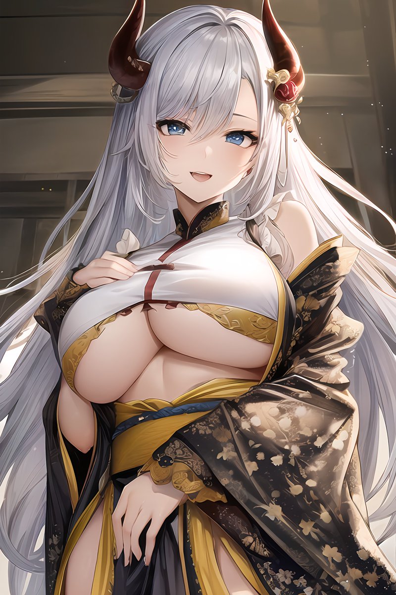 ricotte on Twitter: "devil × kimono | ricotte #pixiv https://pixiv.net/artworks/104126536… #AI ...