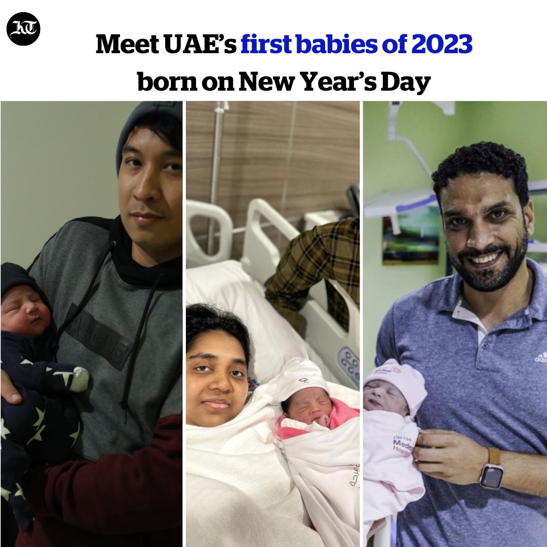 Khaleej Times on Twitter: "📸#NewYear in #UAE: Meet the UAE’s first babies who were born on the ...