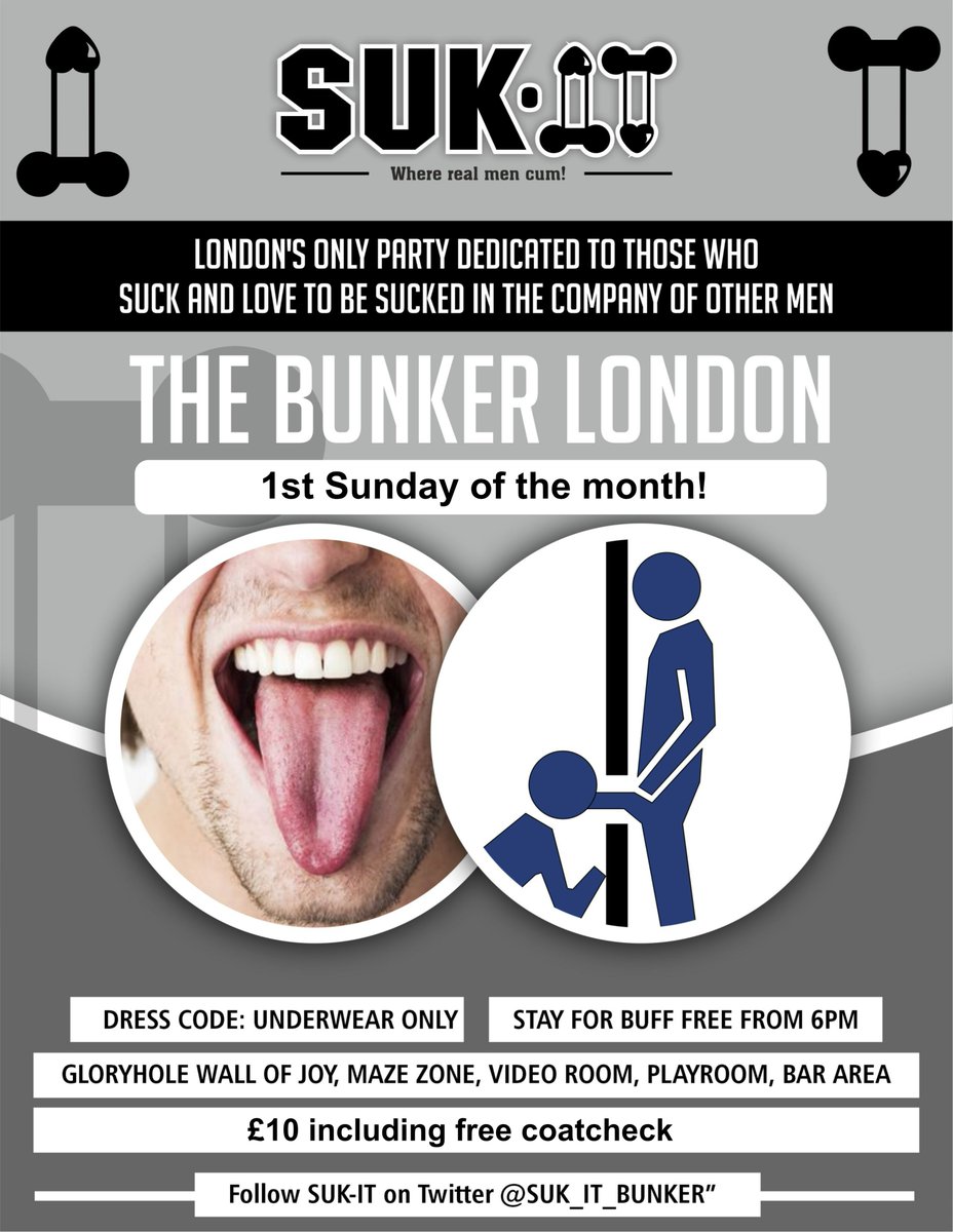 Bunker Nightclub and Cruise Club on Twitter: "2 events on! Sukit, ther party for men who like to ...