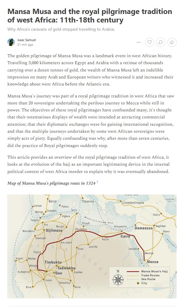 Africa Updates on Twitter: "RT @rhaplord: My article: "Mansa Musa and ...