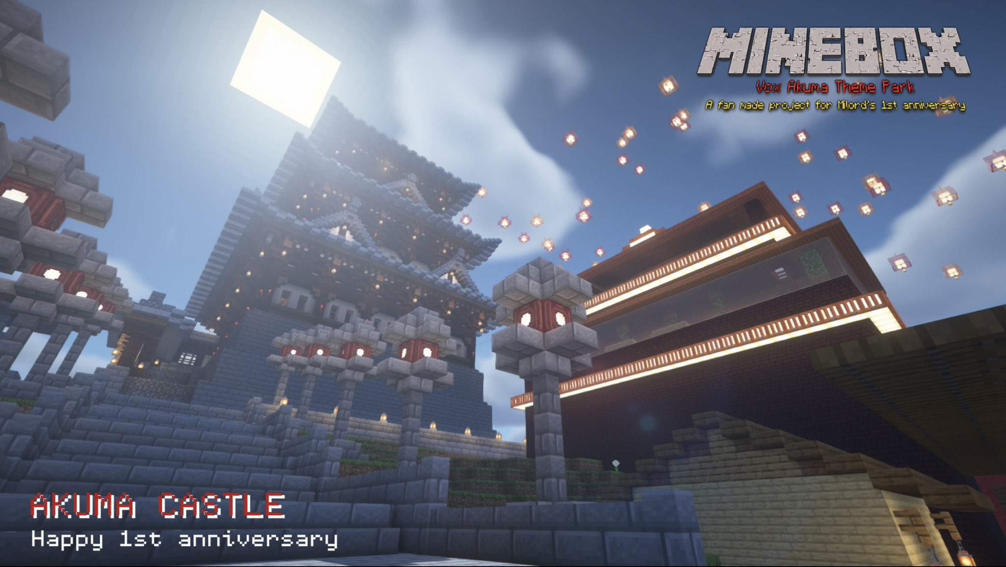 MineBox 👹🧧Fan Project on Twitter: " pic update 🏯AKUMA CASTLE ⛩️ HAPPY NEW YEAR 🎉 made by ...