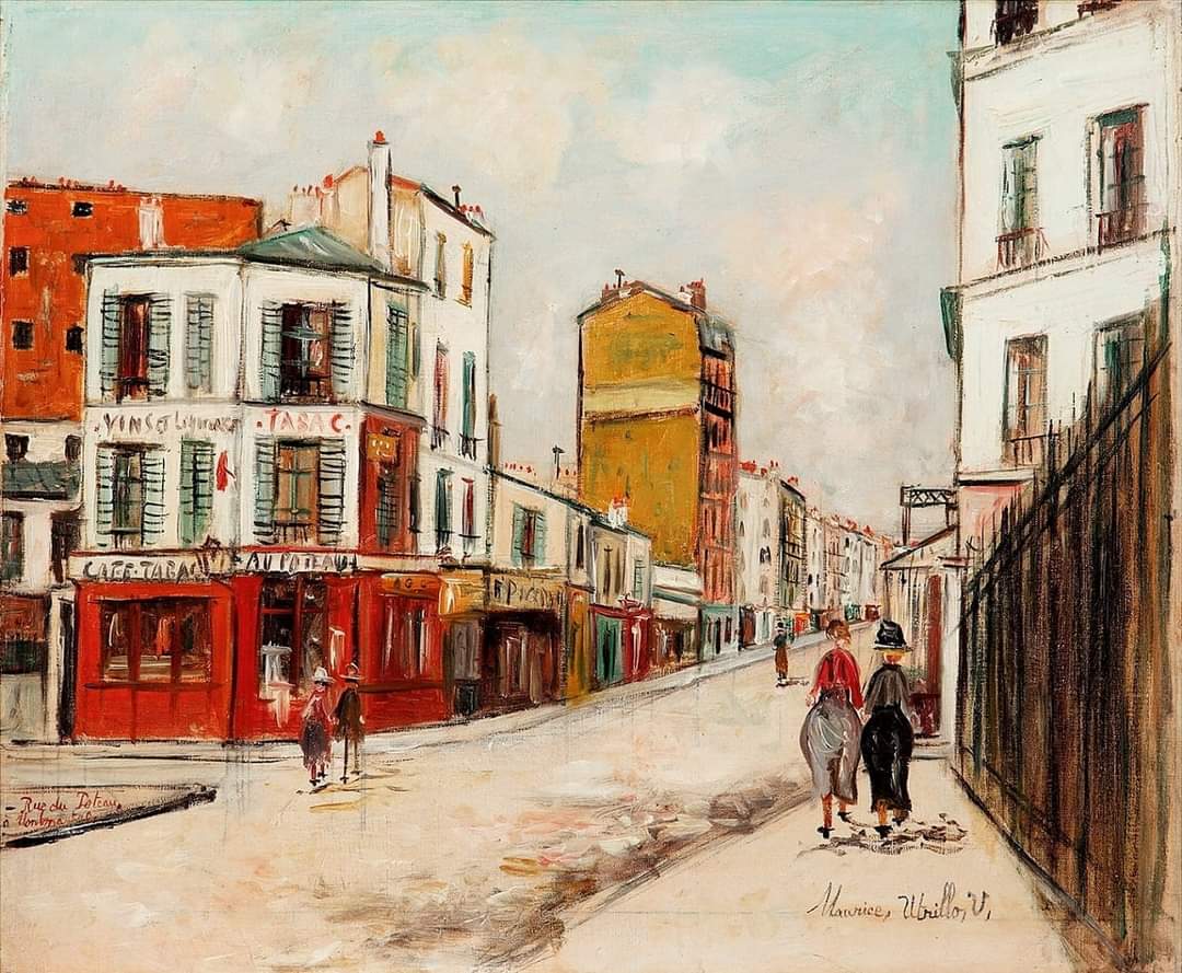 Maurice Utrillo. Rue du Poteau, Montmartre 1935. Paris ²⁸⁰k Paname ...