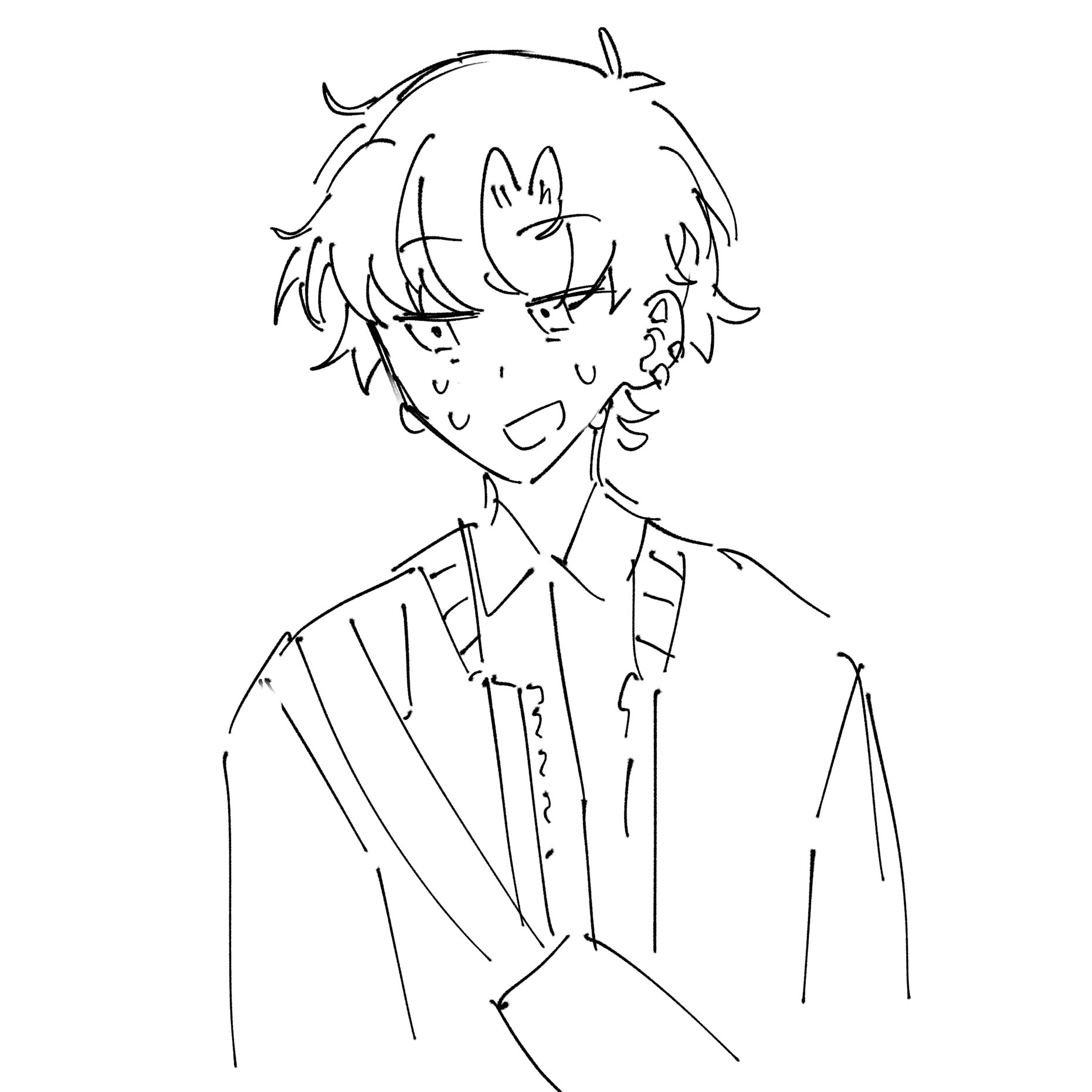 Anime Boy Base With Hair