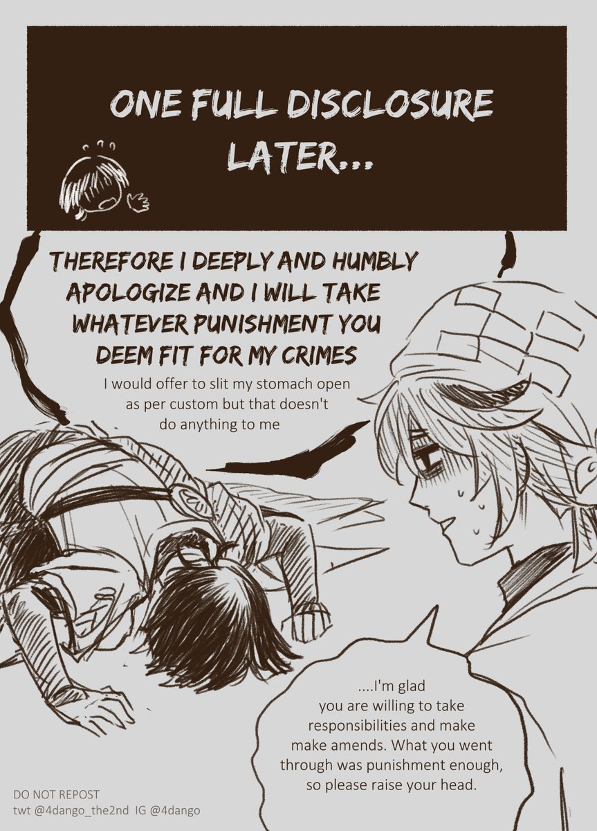 「I love the idea of Niwa being kind but also strict 」4dangoの漫画