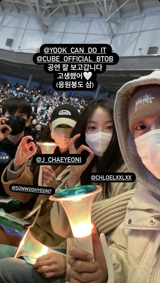Yeonwoo fan on Twitter: "Yeonwoo attended the BTOB concert with the cast of The Golden Spoon ...