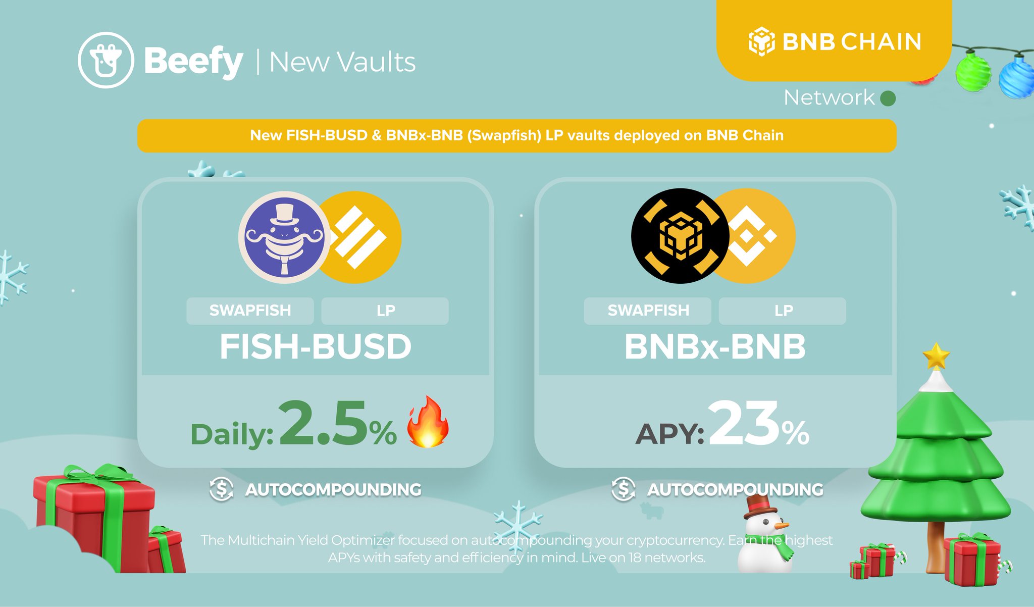 Beefy on Twitter: "A new fish market has opened shop on @BNBCHAIN. As always, Beefy wakes up ...