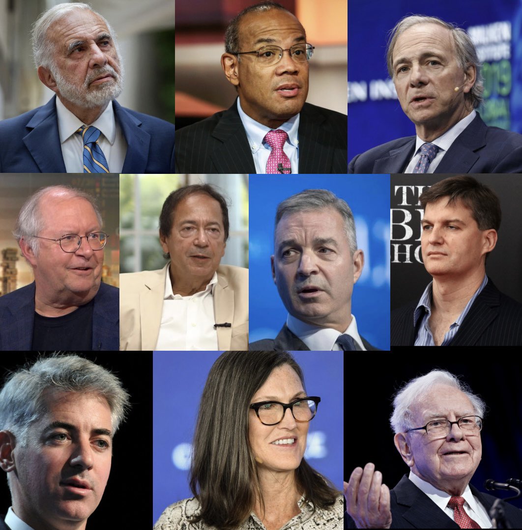 Jon Erlichman on Twitter: "What do these well-known investors expect in 2023? Ray Dalio Bill ...