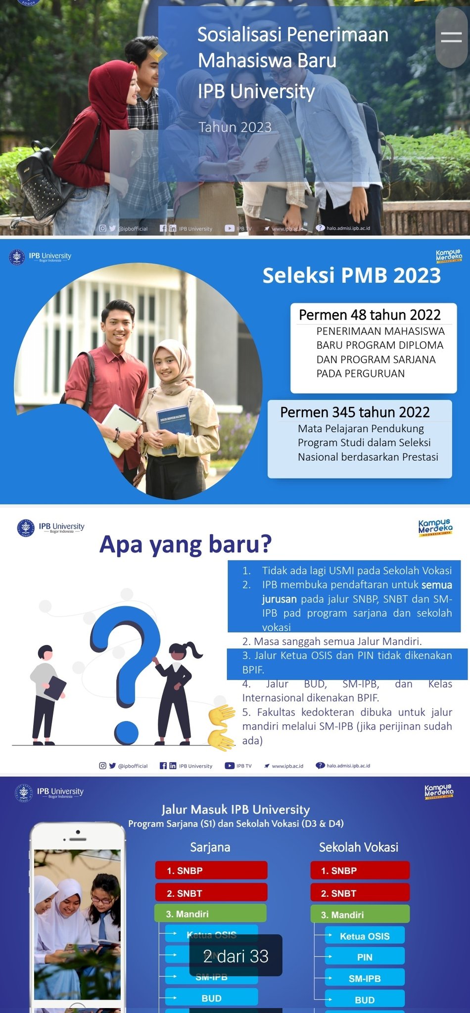 Draft IPB on Twitter: "Punten fk ipb tuh belum buka tahun ini apa udah buka tapi cuma jalur ...