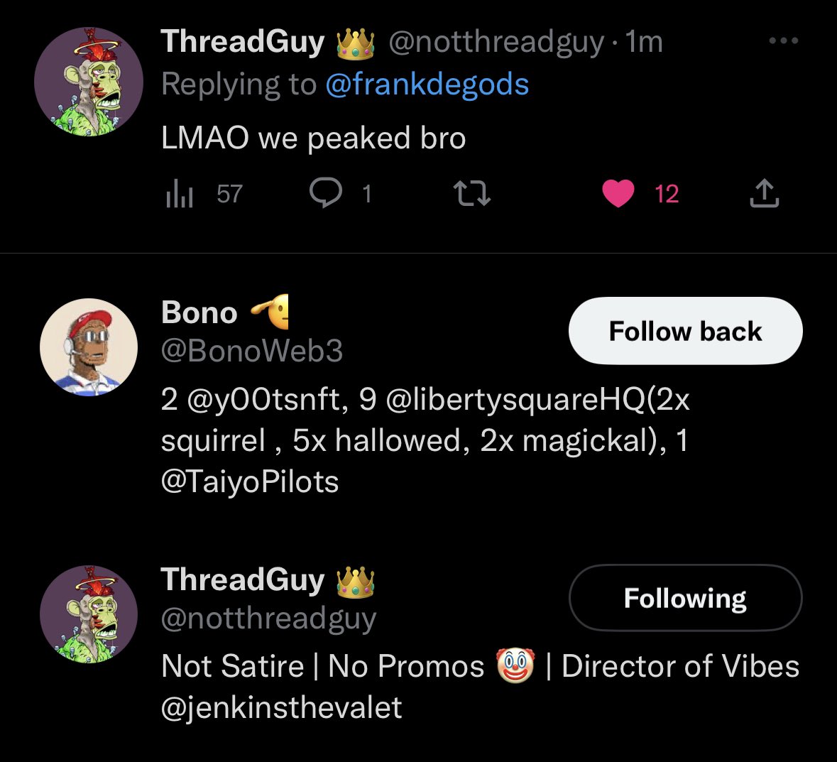 Frank III on Twitter: "@notthreadguy bros liking his own tweets https://t.co/o35jomgpAa" / Twitter