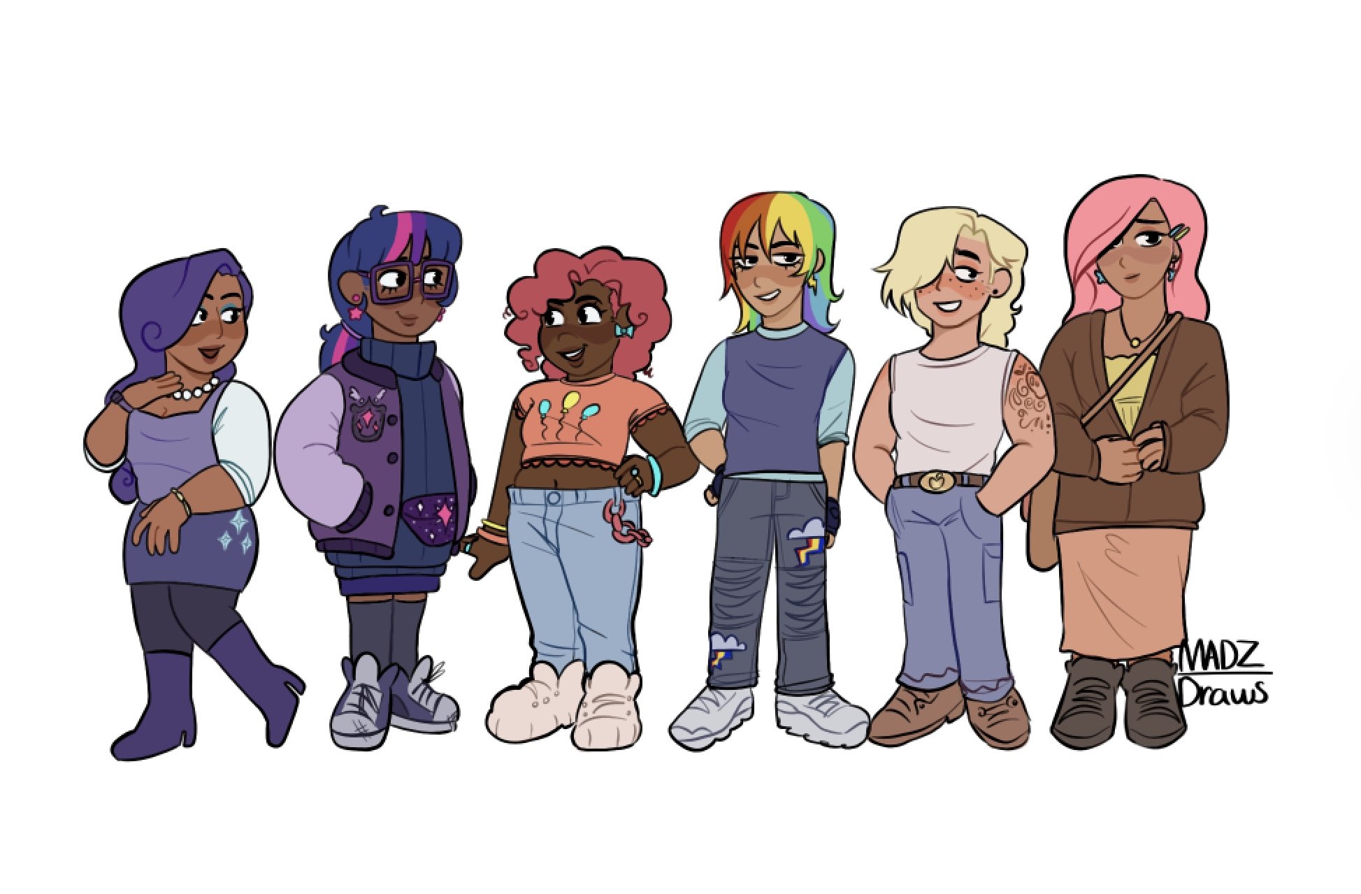My Little Pony Main Characters As Humans