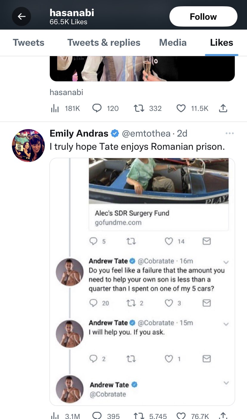 SadPunchPromo on Twitter: "Gay @hasanthehun is obsessed with Top G https://t.co/XnGyITbNsY ...