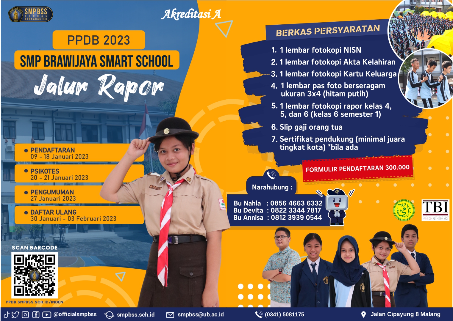 SMP Brawijaya Smart School on Twitter: "Hay Sobat Cerdas Berkarakter PPDB SMP BSS 2023 akhirnya ...