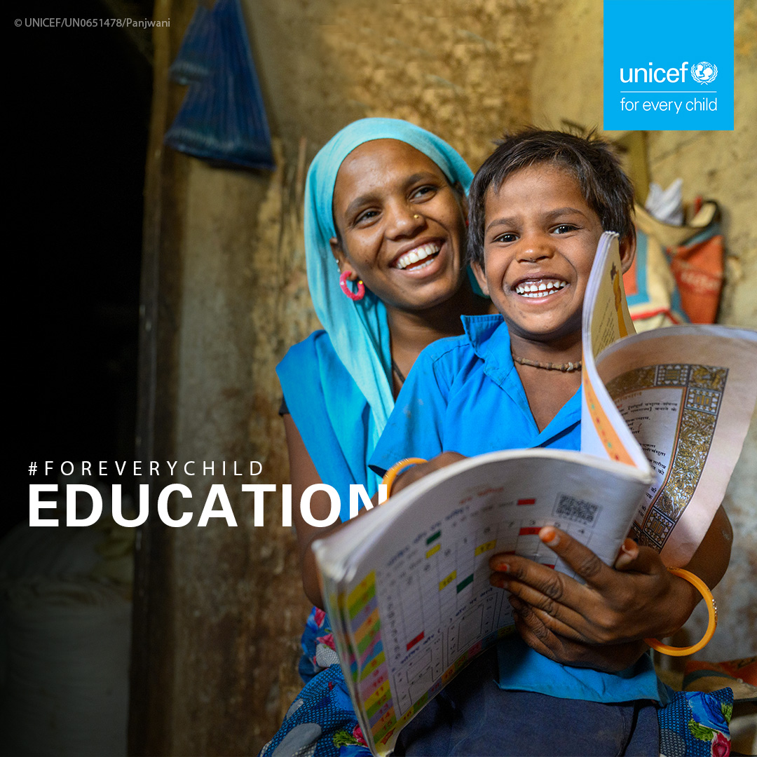 UNICEF India on Twitter: "UNICEF India will strive to ensure all children in the country stay in ...