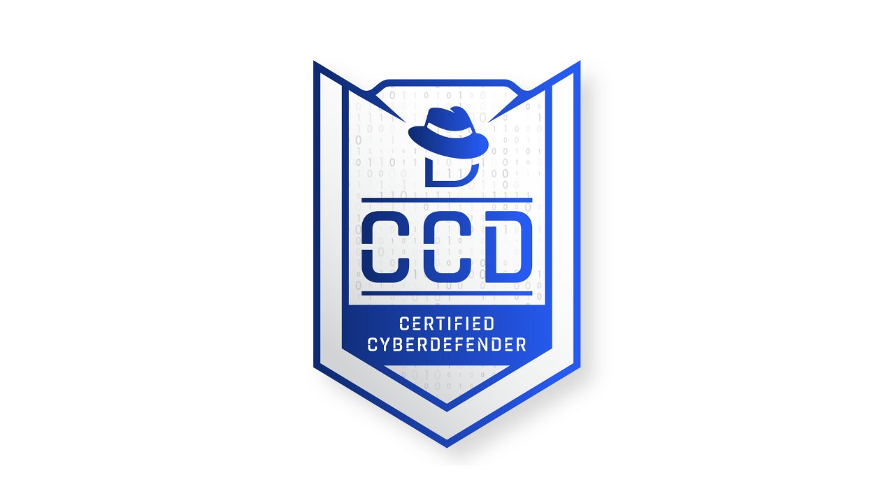 CyberDefenders® on Twitter: "HOORAY! Our #CertifiedCyberDefender CCD certification badge is ...