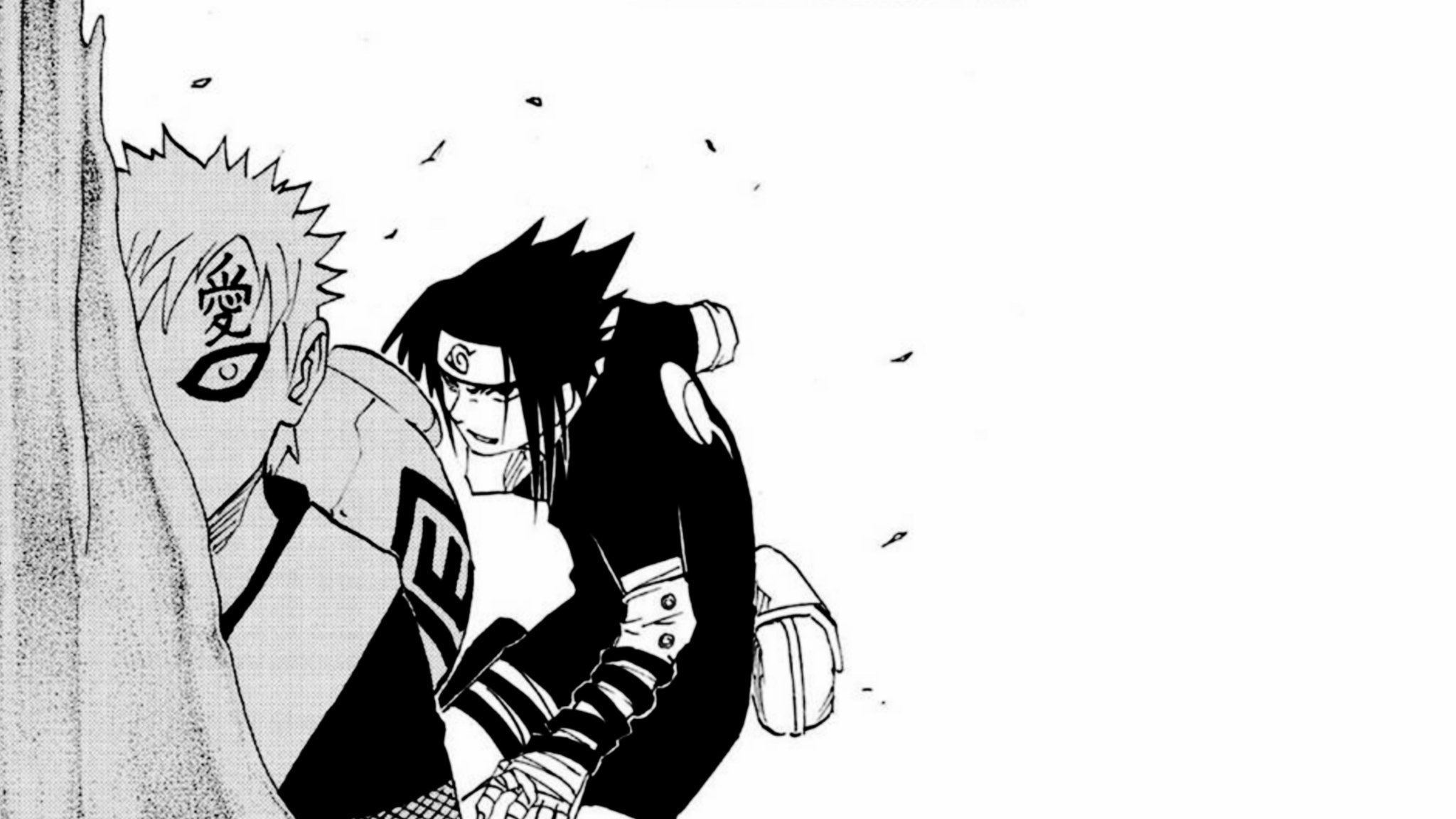 Sasuke Vs Gaara Manga Sasuke Vs Gaara Manga