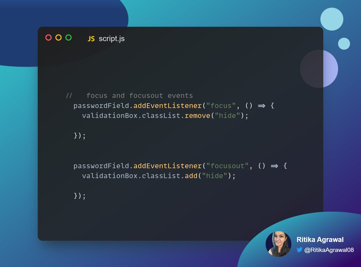 🔸lets Make A Password Validation Field In 12 Simple Steps Using Css And Js🔸 A Thread🧵⬇️