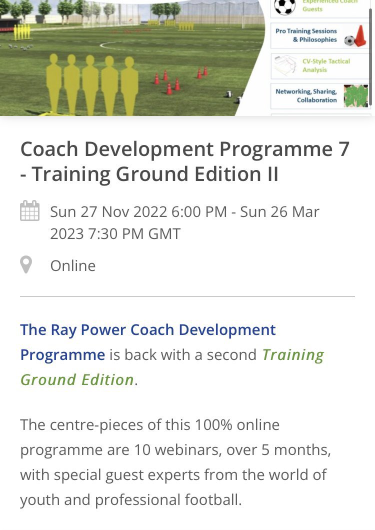 The Sporting Resource on Twitter: "RT @power_ray: 𝐂𝐨𝐚𝐜𝐡 𝐃𝐞𝐯𝐞𝐥𝐨𝐩𝐦𝐞𝐧𝐭 𝐏𝐫𝐨𝐠𝐫𝐚𝐦𝐦𝐞 𝟕 𝘛𝘳𝘢𝘪𝘯𝘪𝘯𝘨 𝘎𝘳𝘰𝘶𝘯𝘥 ...