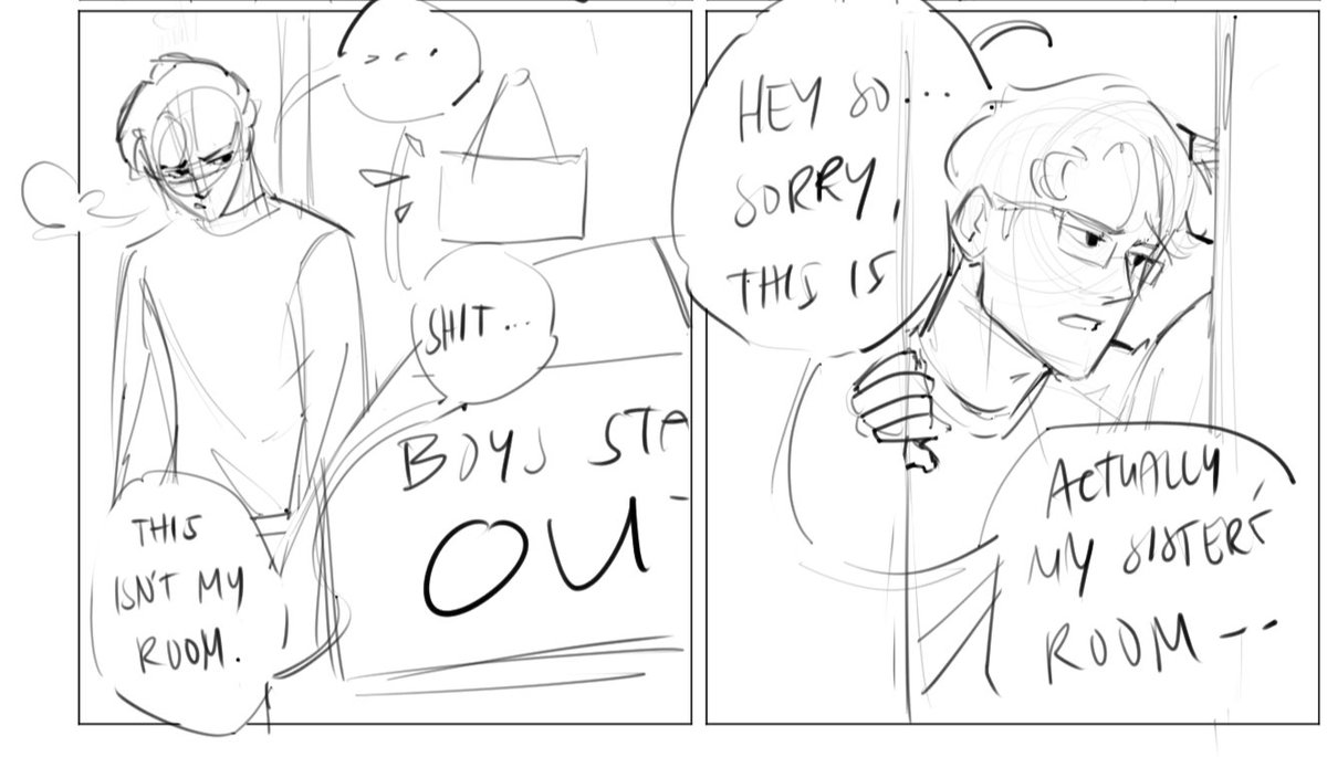 「self-indulgent character doodles (my classmates' OCs) for a 」Wallyの漫画