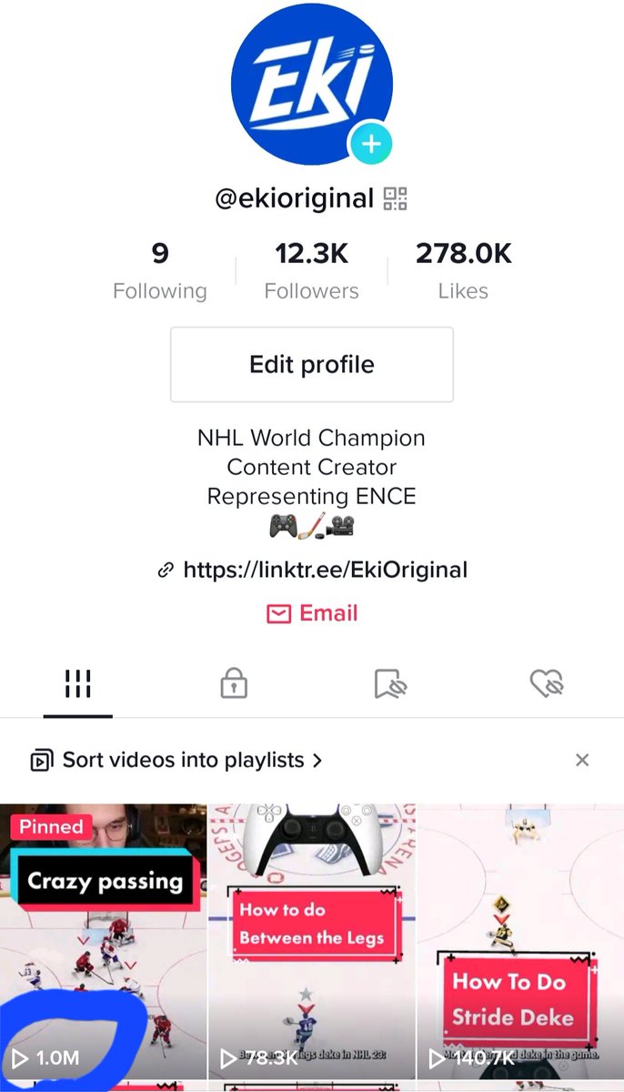Erik "Eki" Tammenpää on Twitter: "First TikTok over 1M 😎"