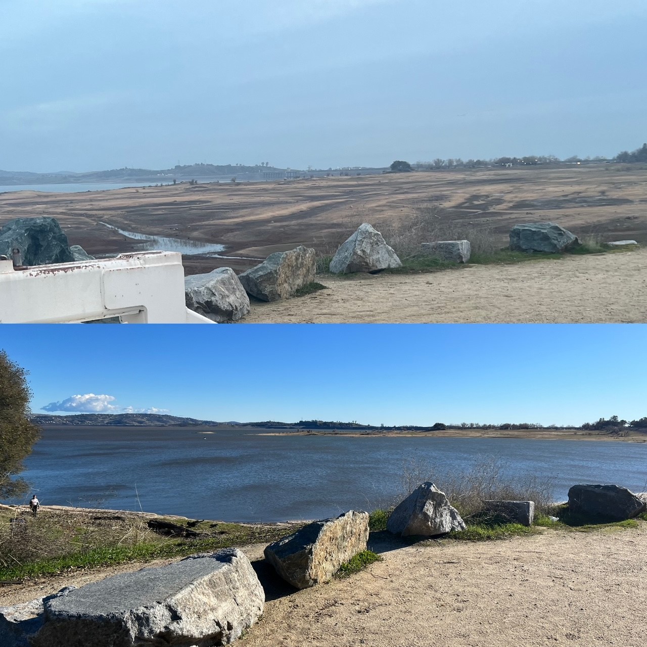 Folsom Lake Before And After