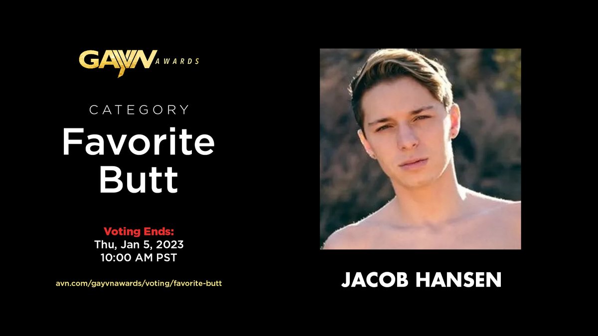 Helix Studios on Twitter: "🏆 Favorite Butt Jacob Hansen - @JacobHansenXXX #GayVNAwards Nominees ...