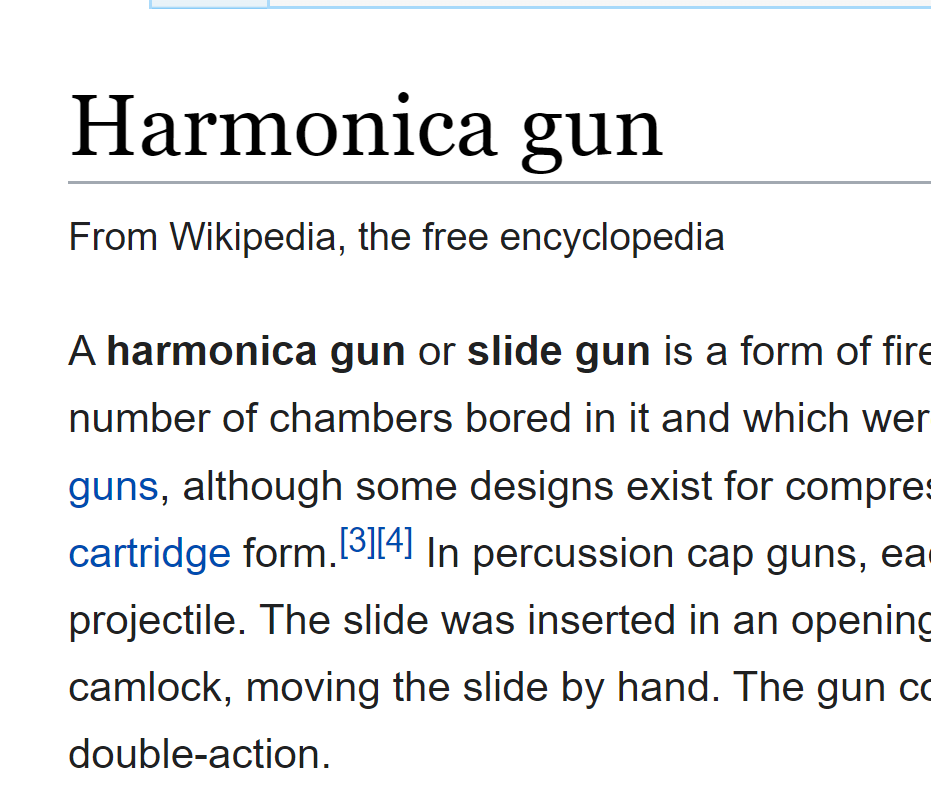 Robert Komaniecki on Twitter: "I just learned about the harmonica gun, which really puts the ...