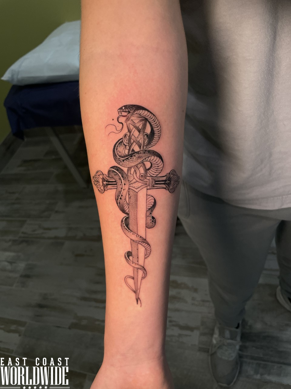 Snake Knife Tattoos