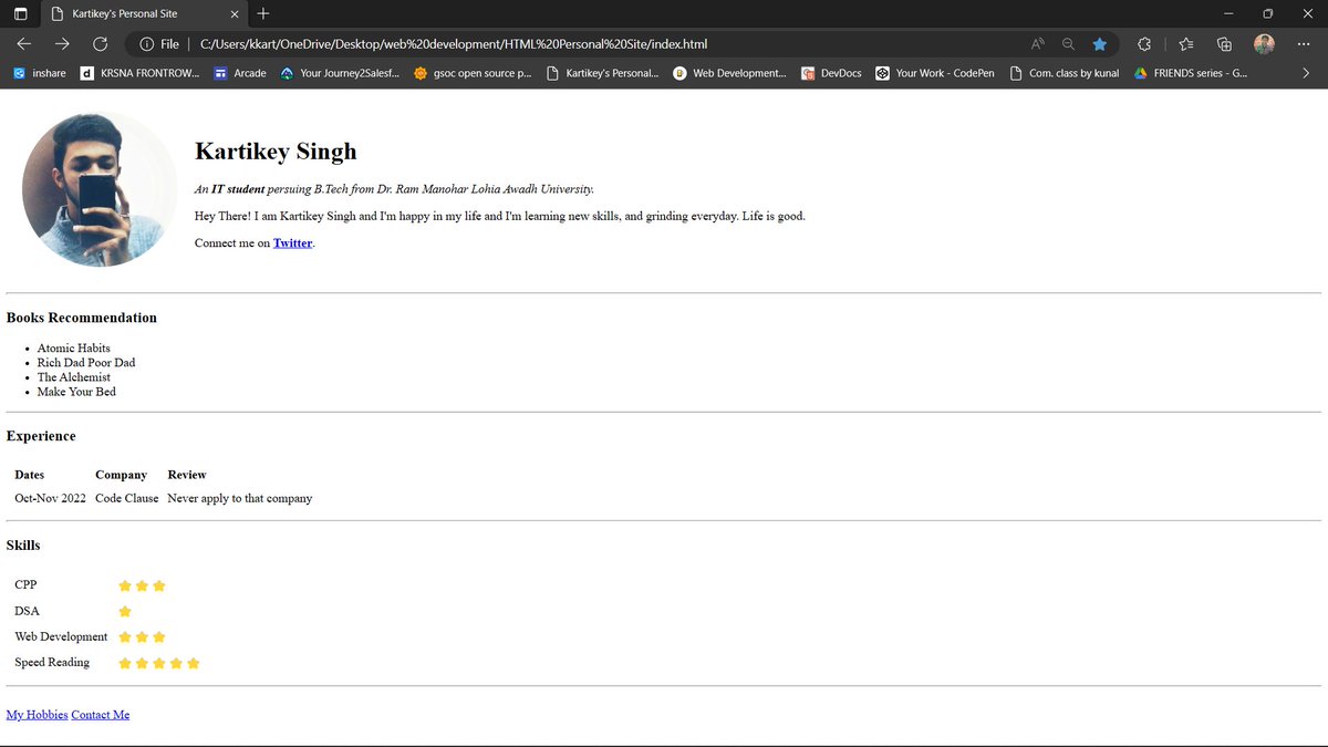 Kartikey Singh On Twitter Day 1 Of 100daysofcode Started 02 Jan 2023 Learning Full Stack