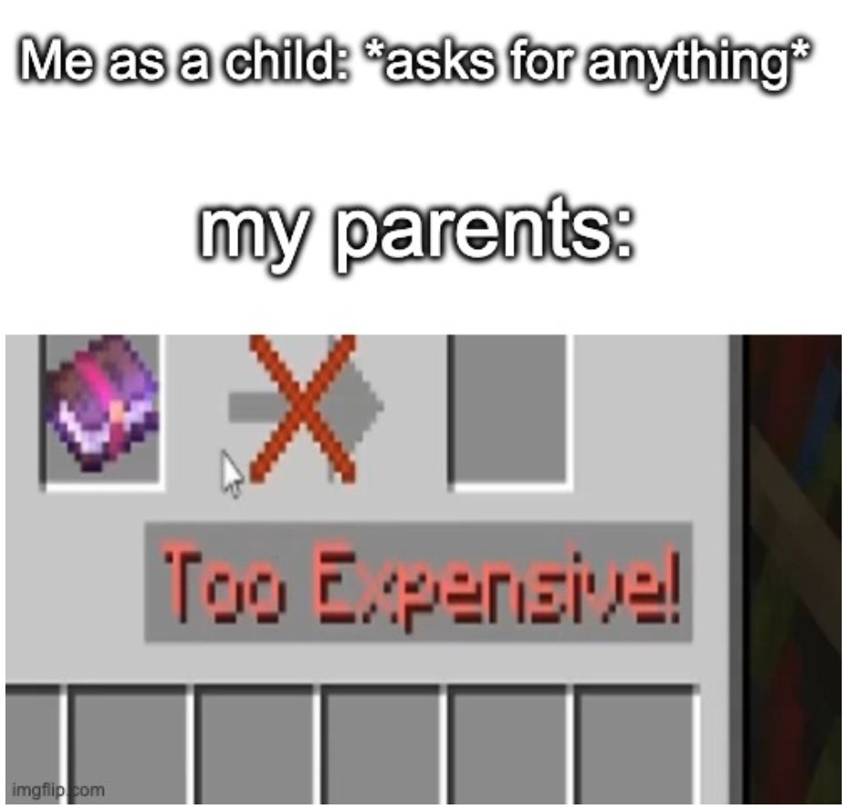 minecrafthytale on Twitter: "Wait it's too expensive? Always has been via /r/MinecraftMemes by u ...