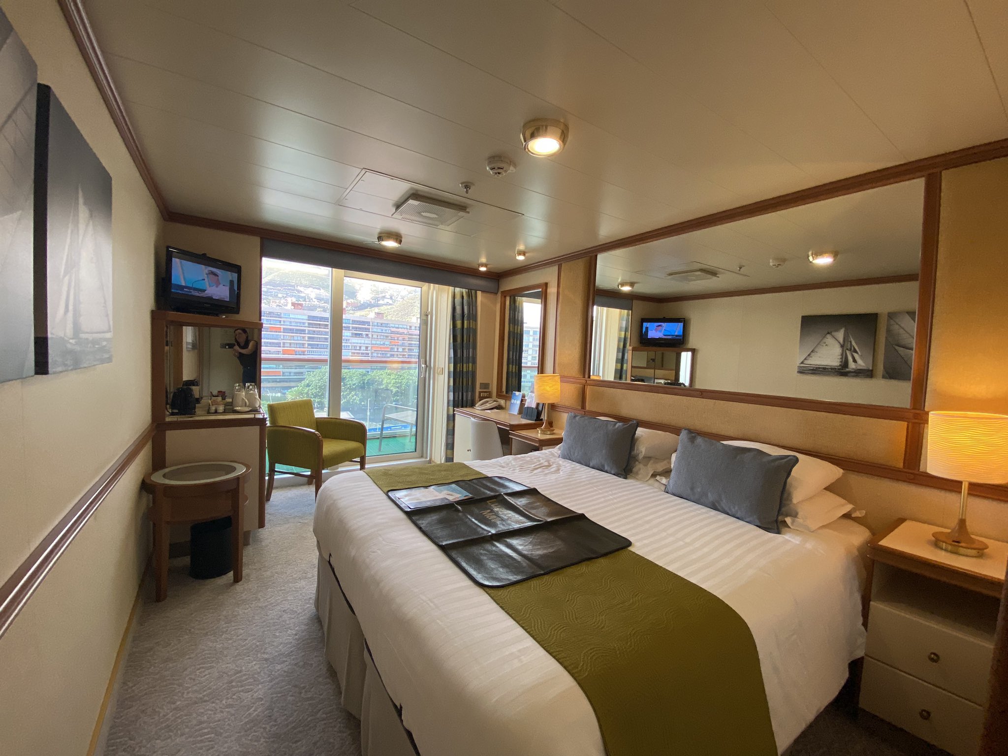 Cruise with David and Kayleigh on Twitter: "Our Balcony Cabin (Grade HC) on Azura #azura # ...