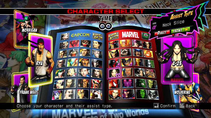 Neo Geo Pocket Appreciator on Twitter: "Entire Roster of Ultimate Marvel vs. Capcom 3 vs. Entire ...