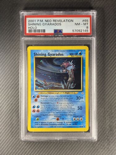 Search & Collect on Twitter: "Pokemon Card PSA 8 NM-MT Shining Gyarados Neo Revelation 2001 Holo ...