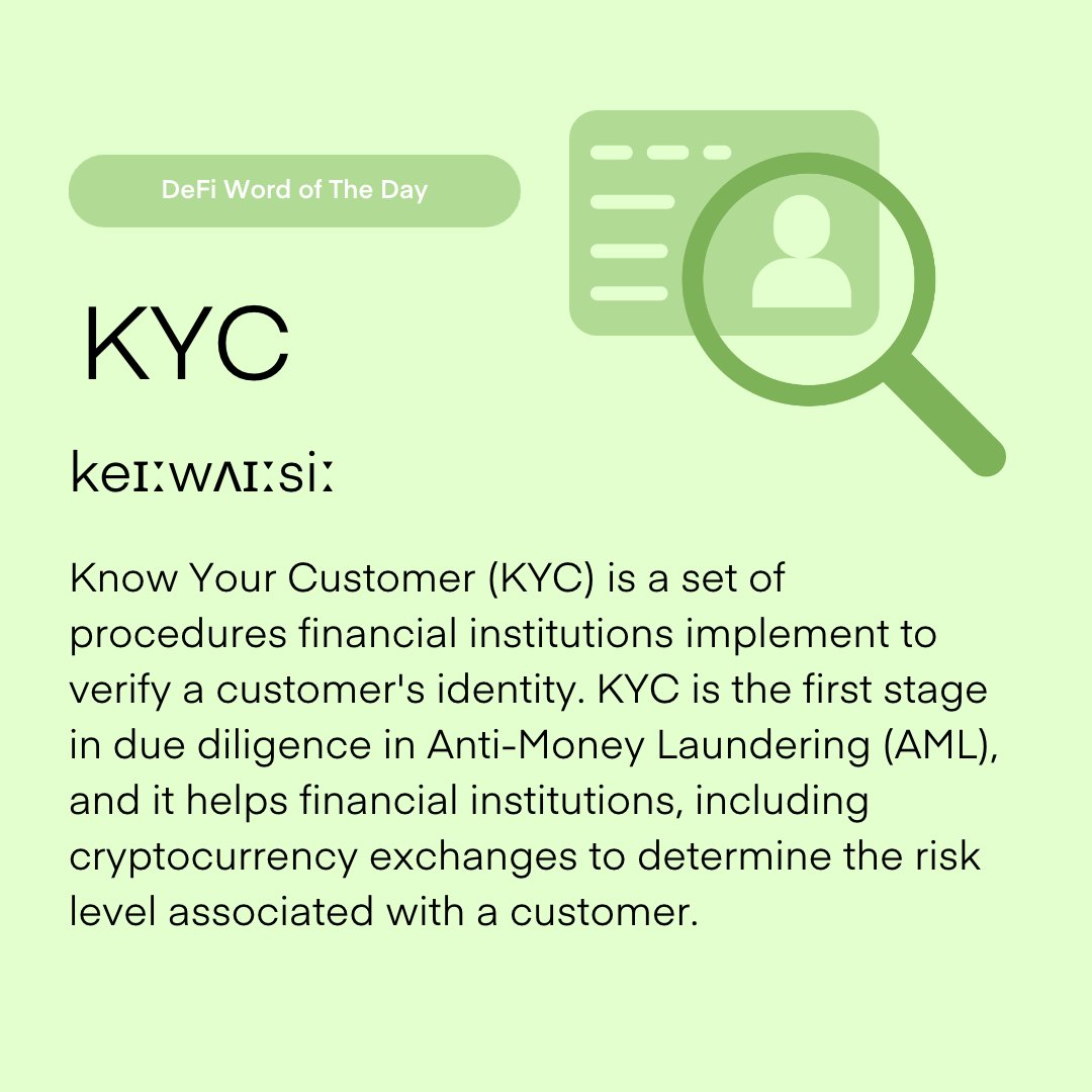 DeFi Word of The Day: KYC What is KYC, why is it important in the crypto industry and how does ...