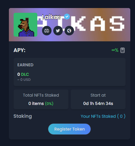 BlueMove on Twitter: "Only 2 hours left, you can stake #Laikas NFT to receive $DLC token from ...