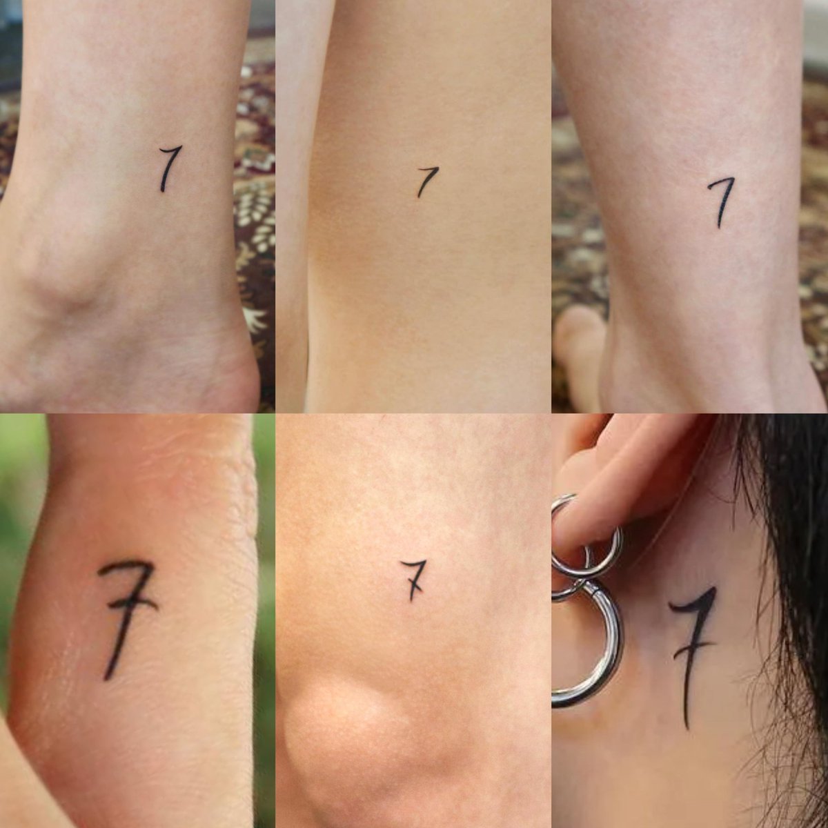 7 Number Tattoo