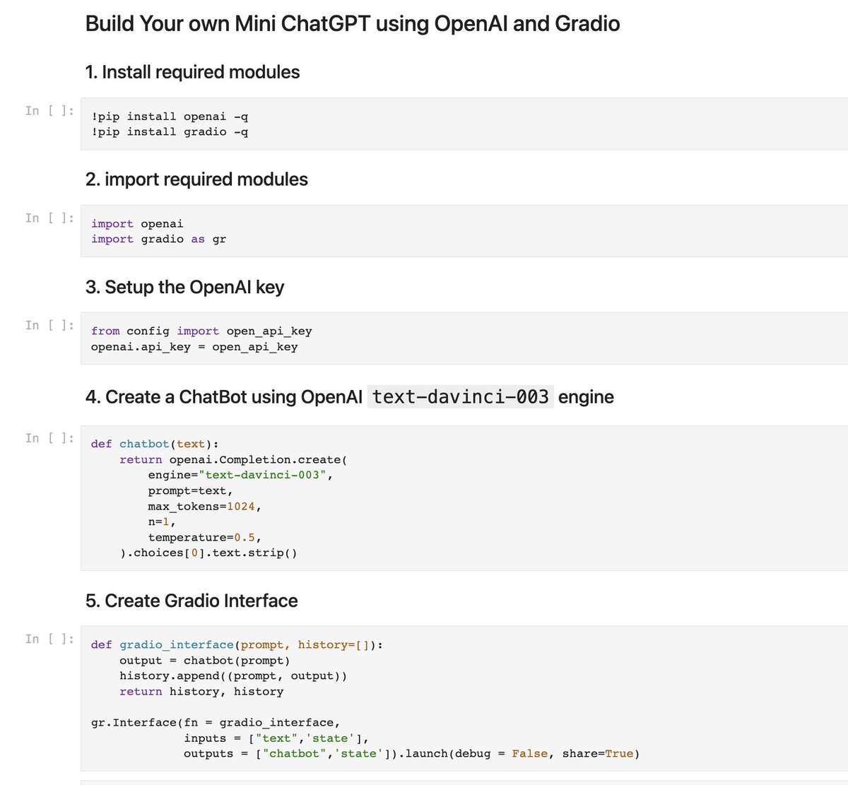 Build Your Own Mini Chatgpt Using Openai And Gradio Why Wait In The Queue When You Can Build